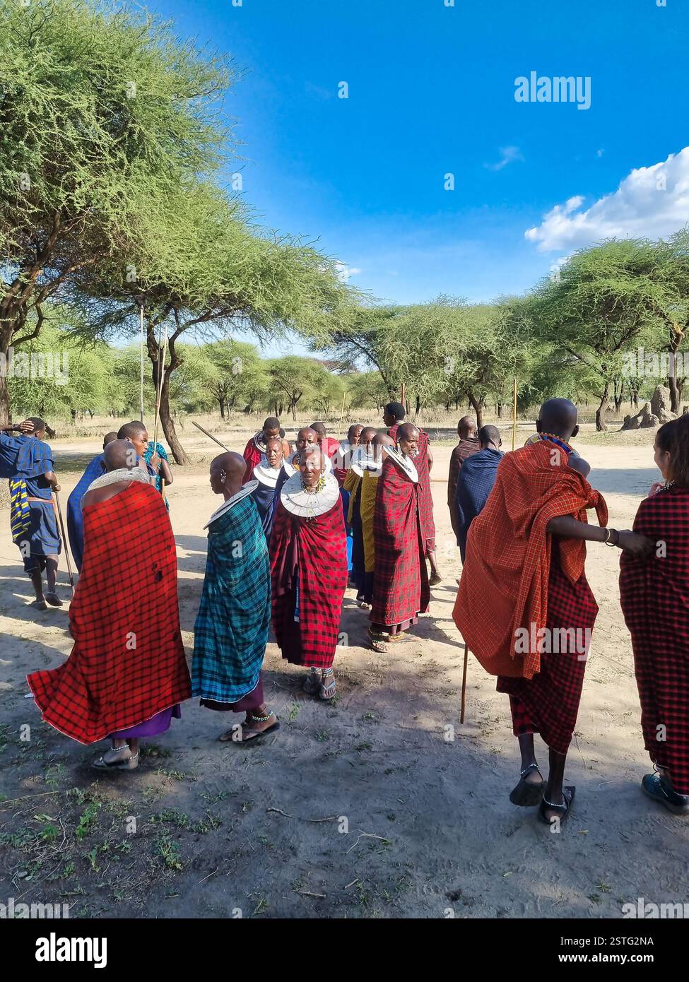 The Maasai People Engaging Positively Under a Stunningly Beautiful and ...