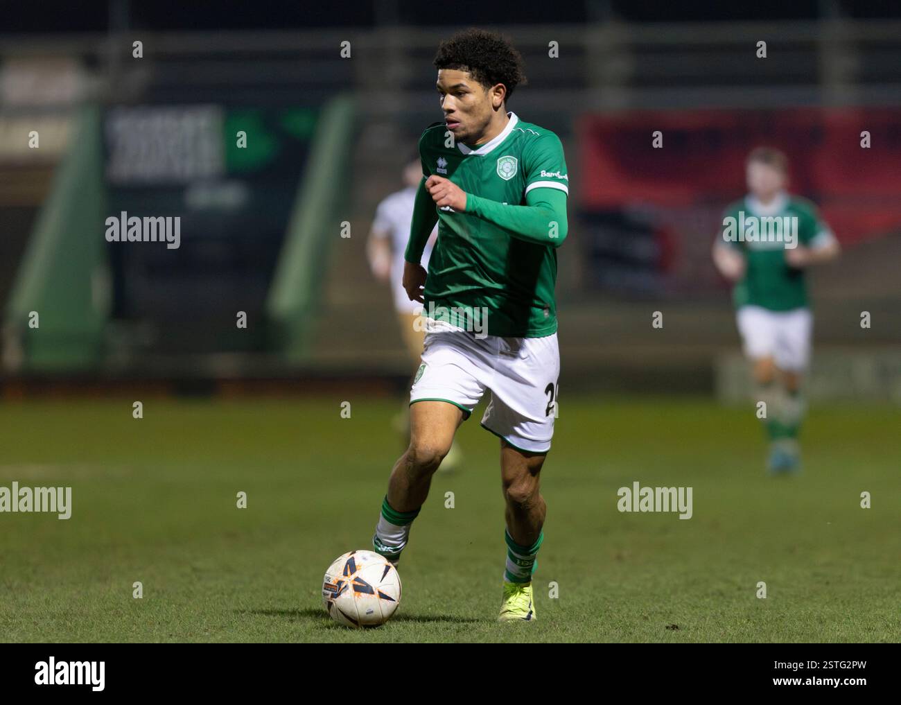 Kyrell Wilson of Yeovil Town during the National League match at Huish ...
