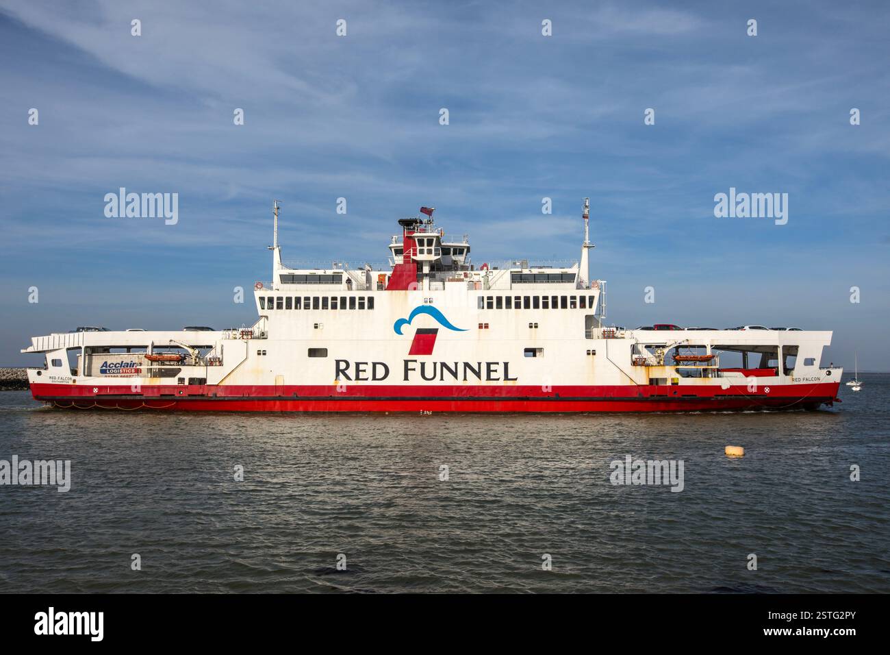 Isle of Wight, UK - May 3rd 2023: A Red Funnel passenger and vehicle ...