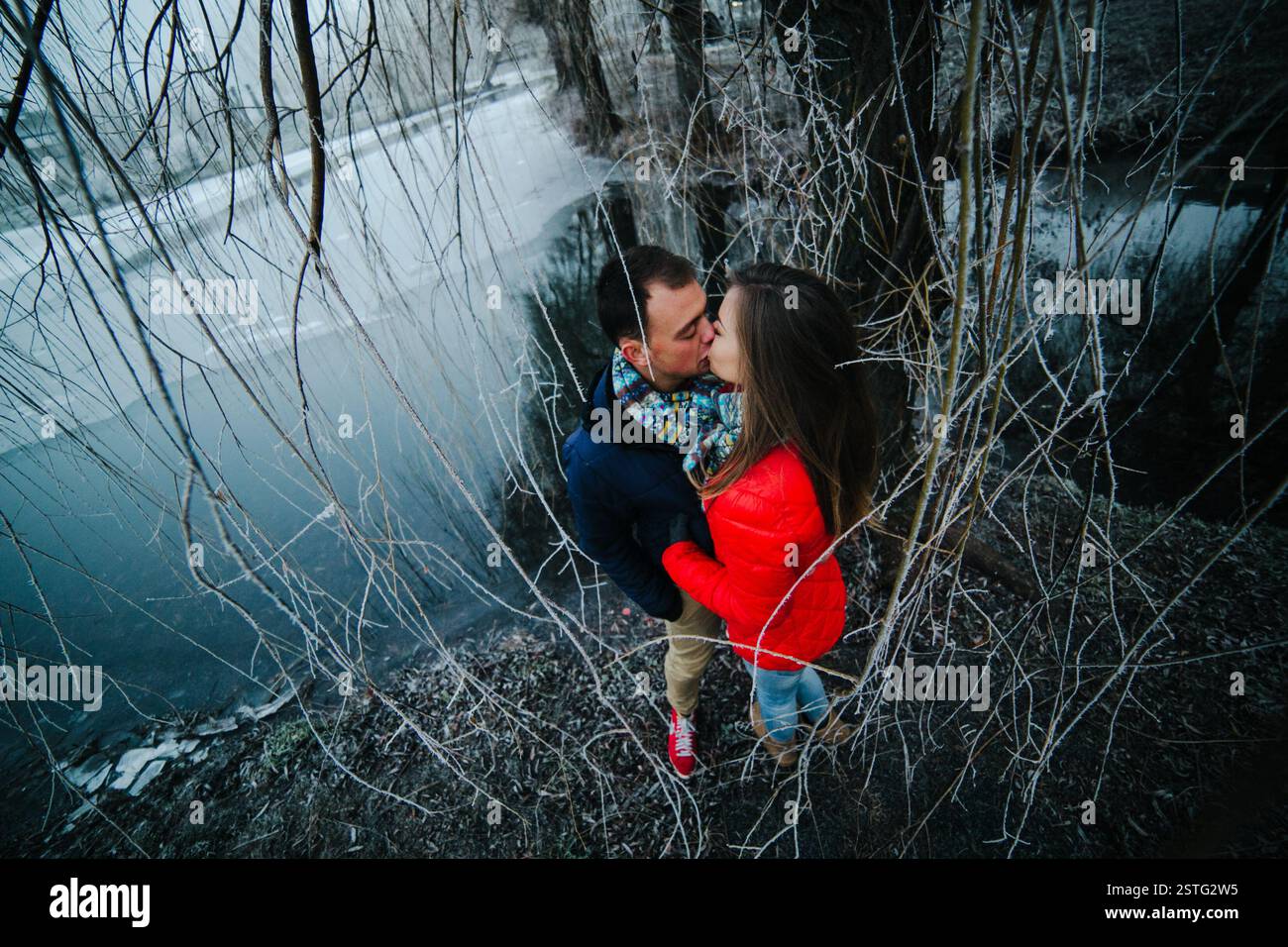 Beautiful frozen river river hi-res stock photography and images - Alamy