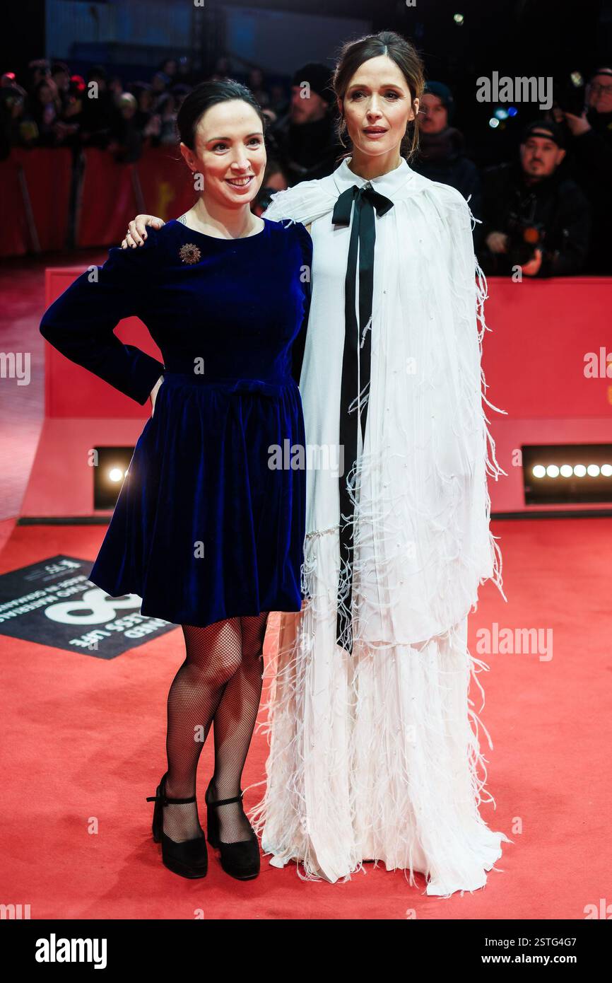 Berlin, Germany. 18th Feb, 2025. Rose Byrne and Mary Bronstein seen on ...