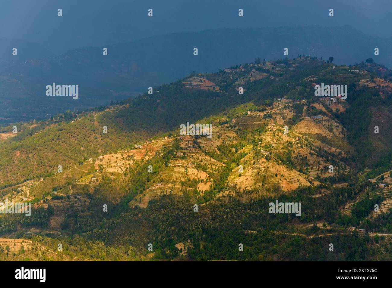 Landscape in the Kathmandu valley, Nepal Stock Photo - Alamy