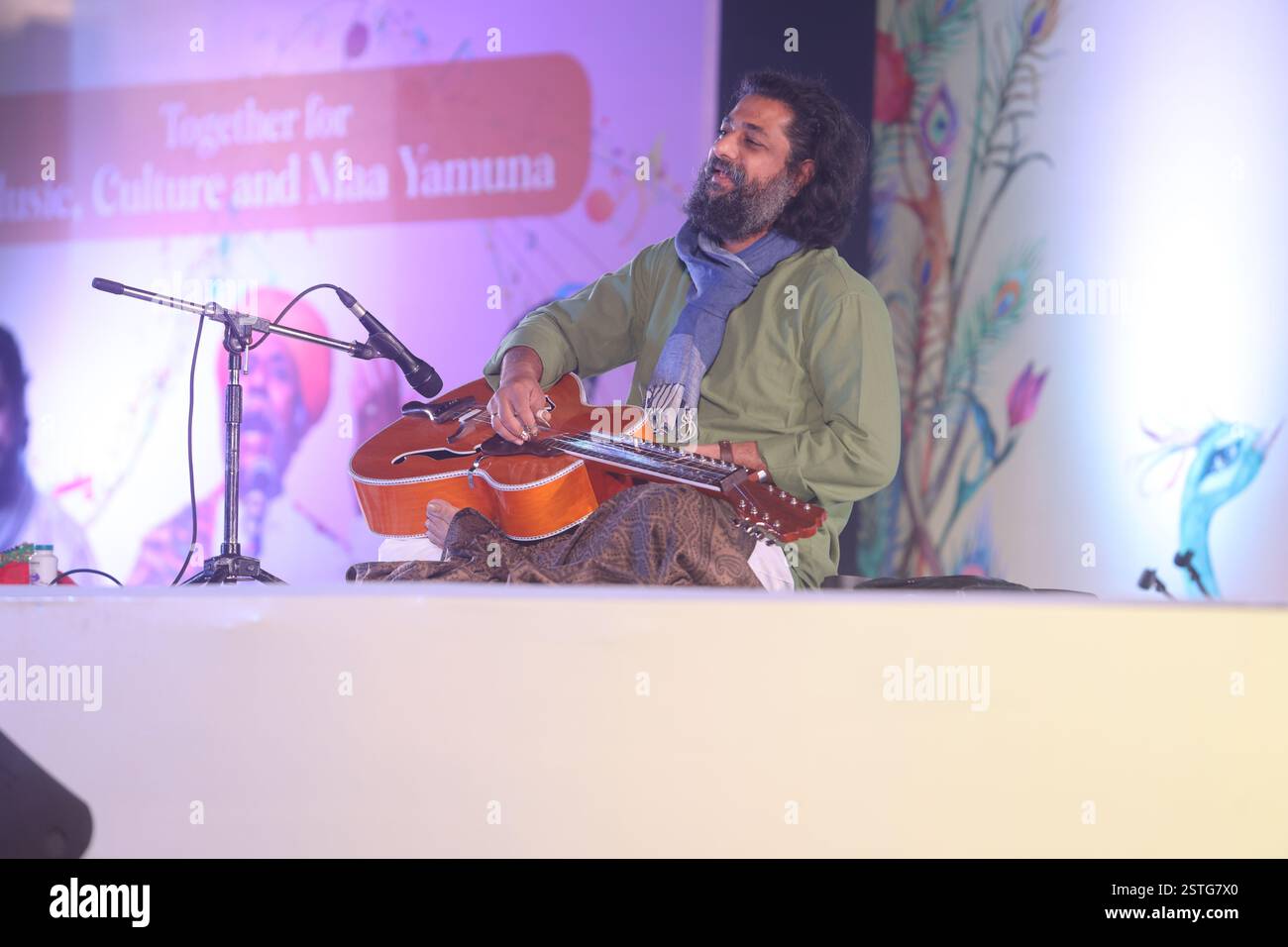 New Delhi, India. 19th Feb, 2025. NEW DELHI, INDIA - JANUARY 17: Guitarist Deepak Kshirsagar ...