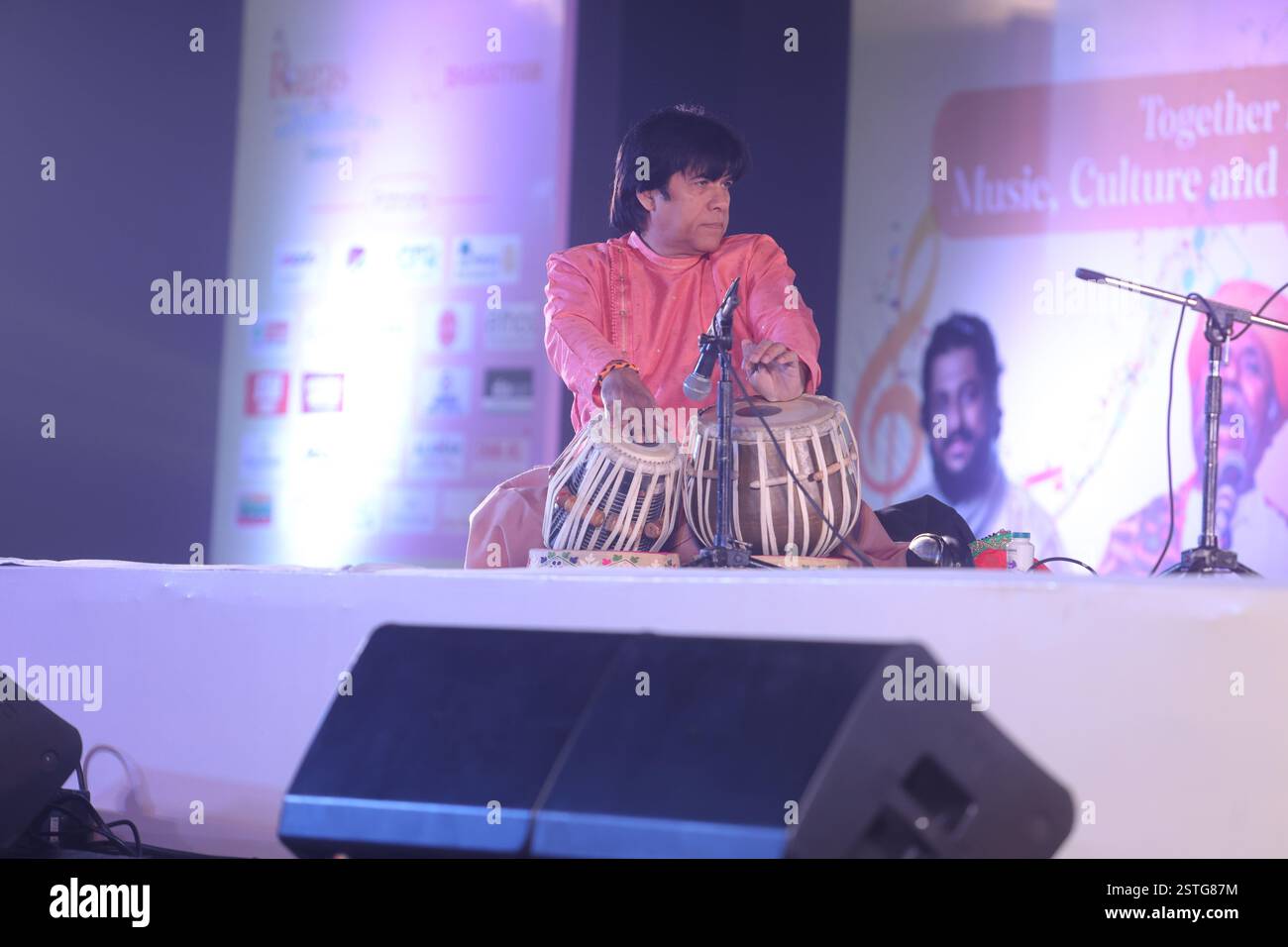 New Delhi, India. 19th Feb, 2025. NEW DELHI, INDIA - JANUARY 17: Tabla Player Pandit Mithilesh ...