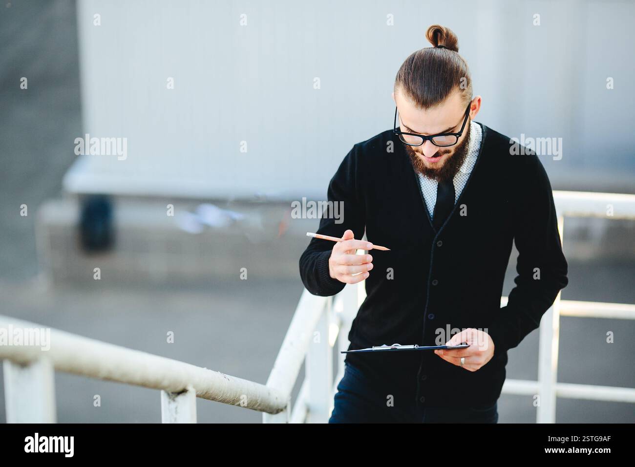 Successful businessman documents in hi-res stock photography and images ...