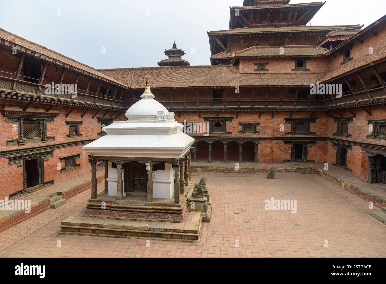 A temple in a courtyard at Patan Museum, Nepal Stock Photo - Alamy
