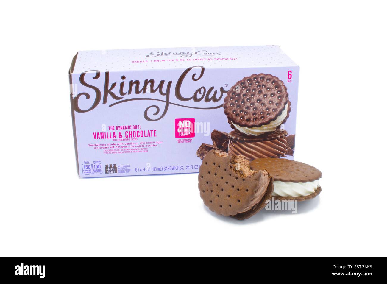 Ocala, FL 4-20-2024 A purple box of Skinny Cow brand chocolate and ...