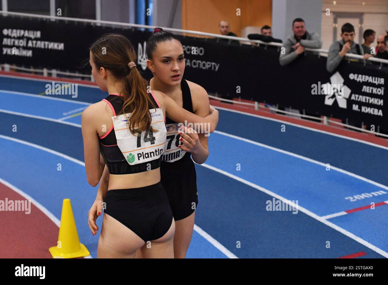 Kyiv, Ukraine. 18th Feb, 2025. Kyiv, Ukraine February 18, 2025 PYROHOVA Sofiia during the 1500 m ...