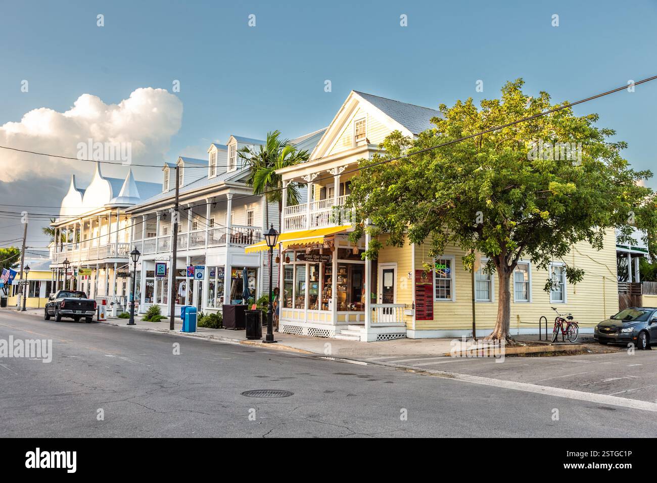 Key West, USA - August 27, 2014: typical wooden historic architecture ...