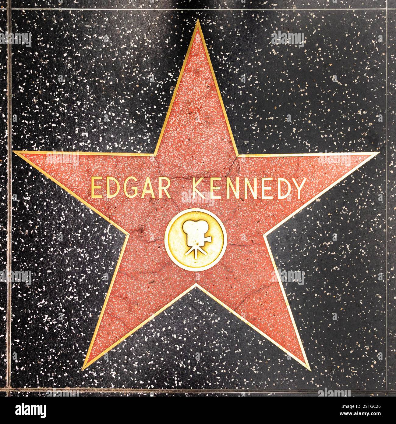 Los Angeles, USA - March 5, 2019: closeup of Star on the Hollywood Walk ...