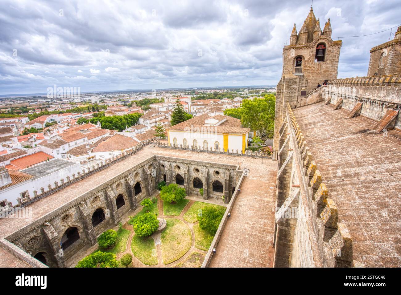 Aerial view evora downtown travel hi-res stock photography and images ...