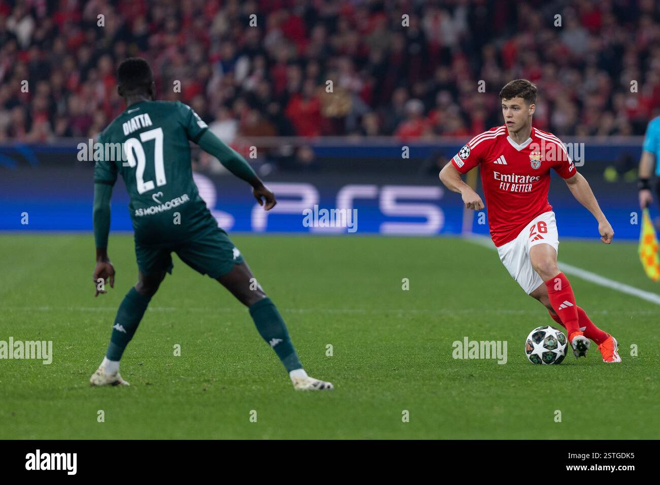 February 18, 2025. Lisbon, Portugal. Benfica's defender from Sweden ...