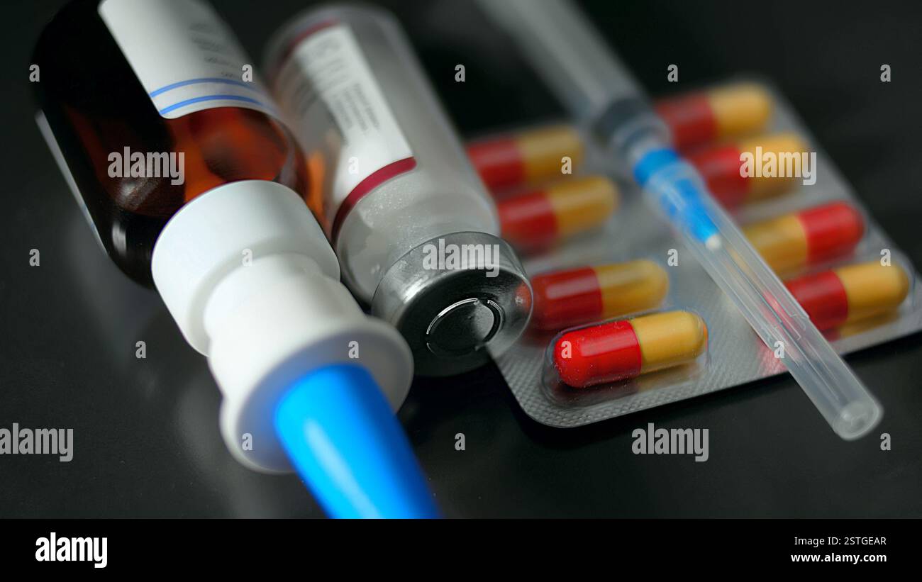 Rabies treatment. Very dangerous illness treatment concept, clos Stock ...