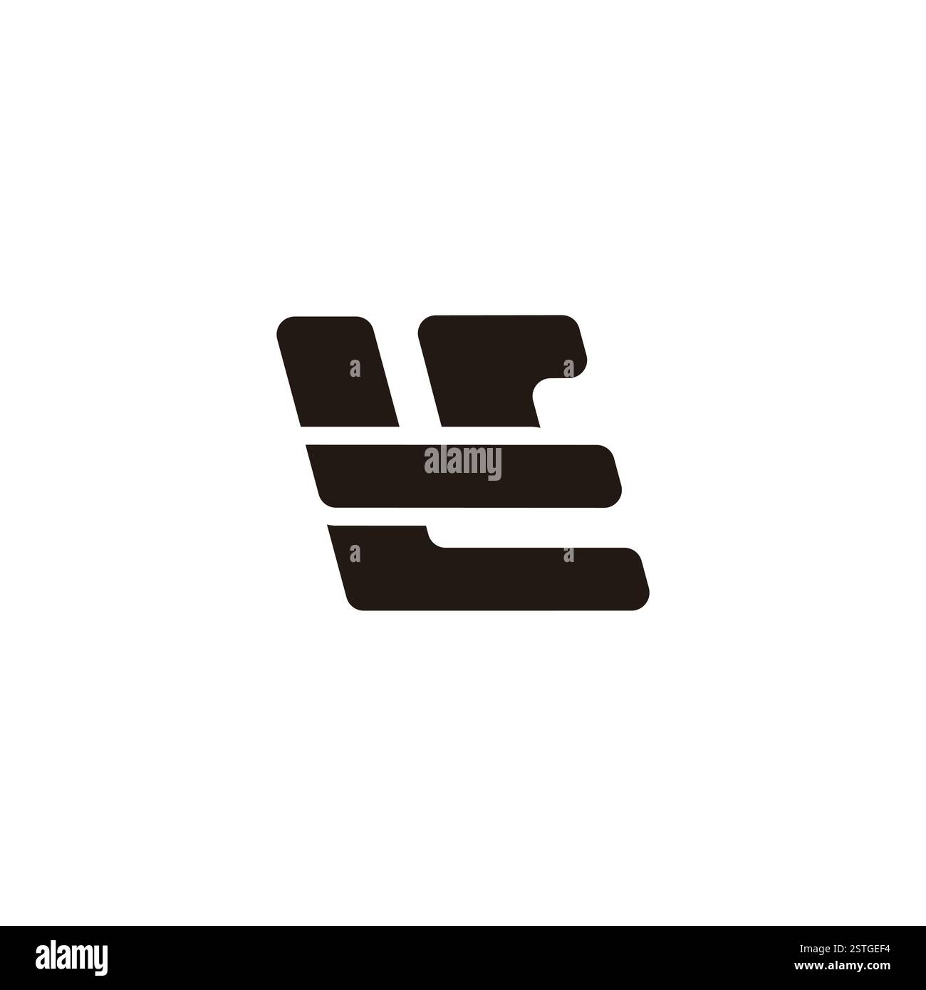 Letter stripes motion geometric Stock Vector Images - Alamy