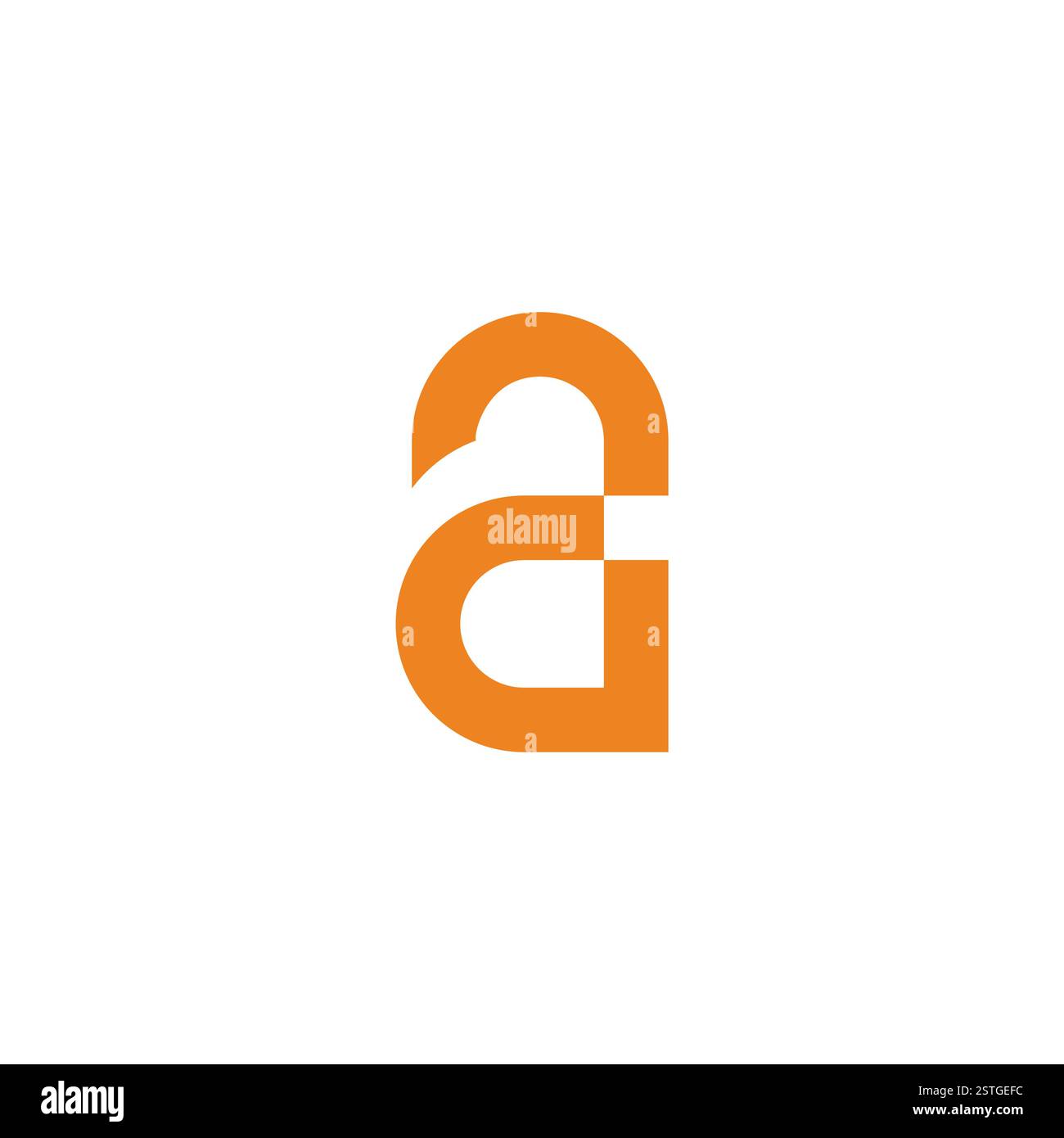letter a pad lock simple geometric logo vector Stock Vector Image & Art ...