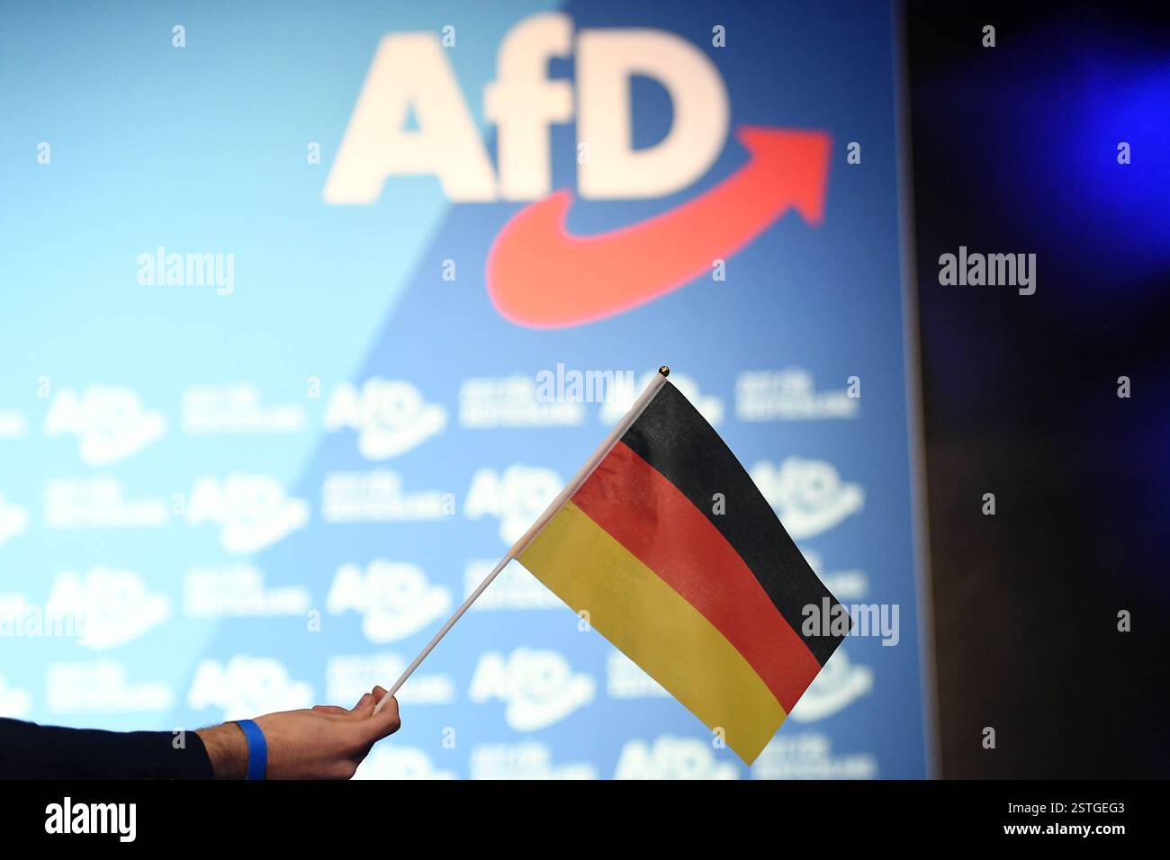 Wahlkampfveranstaltung der AfD NRW am 18.02.2025 im Eventzentrum NRW in ...
