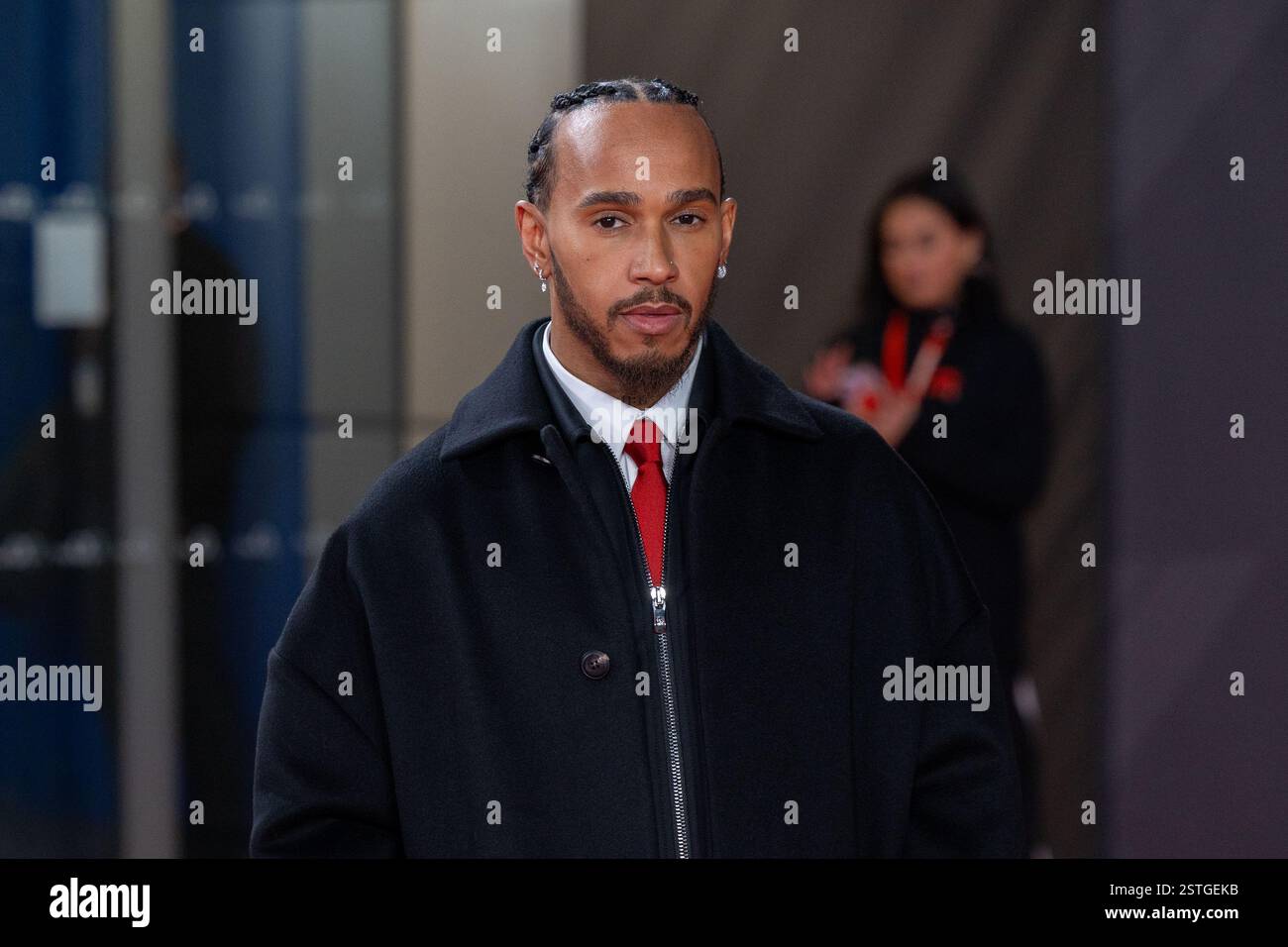 Lewis Hamilton attends the red carpet for F1 75 Live, as Formula 1 ...