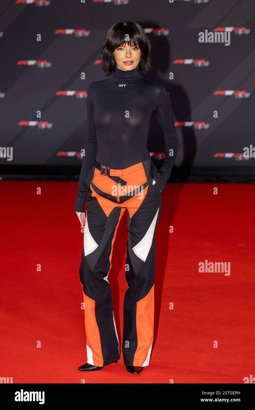 Maura Higgins attends the red carpet for F1 75 Live, as Formula 1 ...