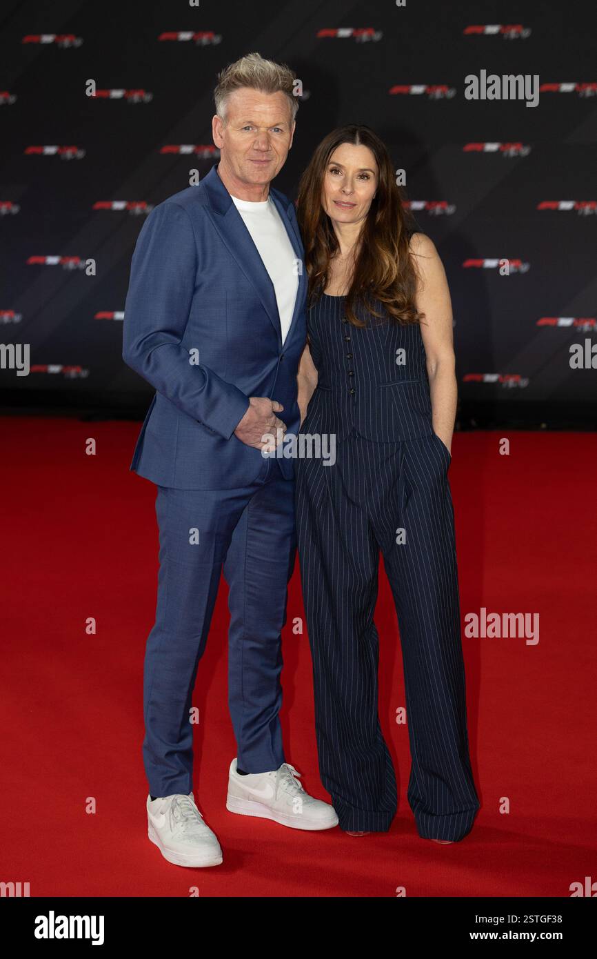 Tana Ramsay and Gordon Ramsay attend the red carpet for F1 75 Live, as ...