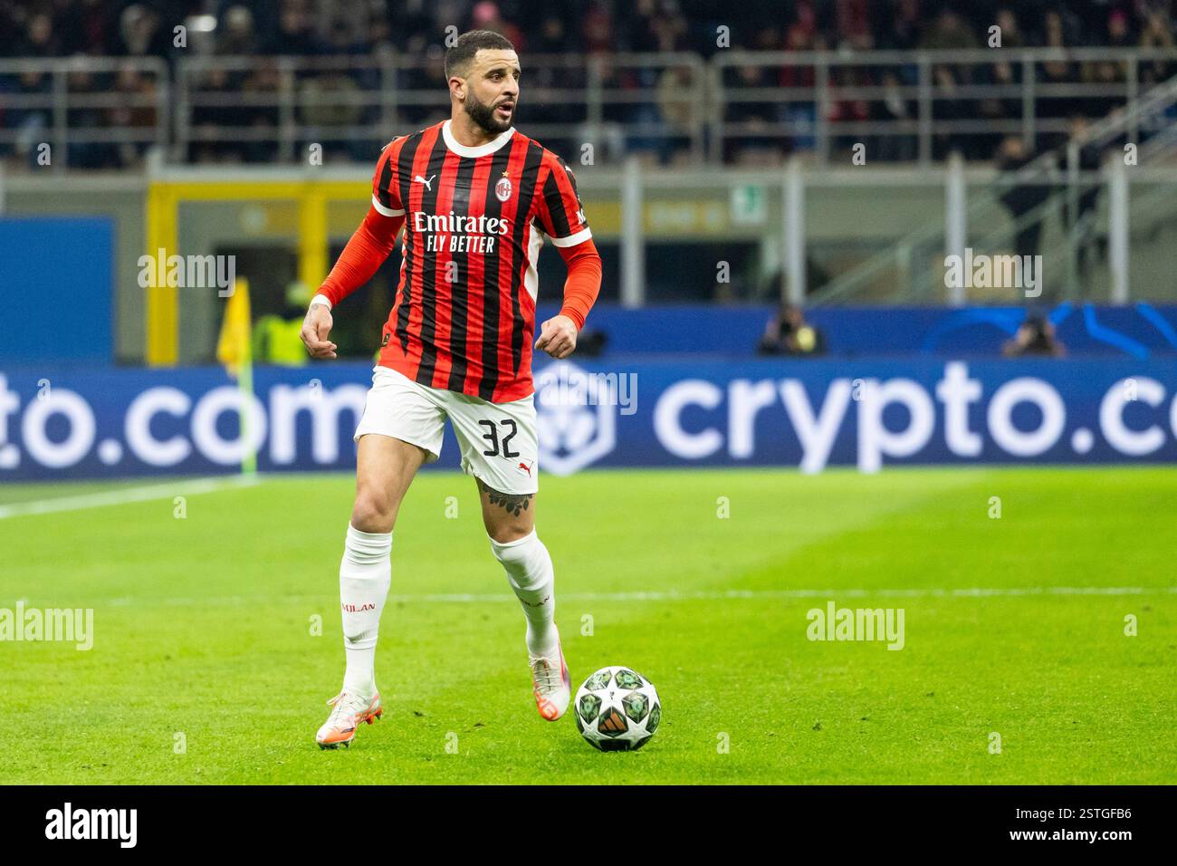 Kyle Walker in action during the UEFA Champions League 2024/25 match ...
