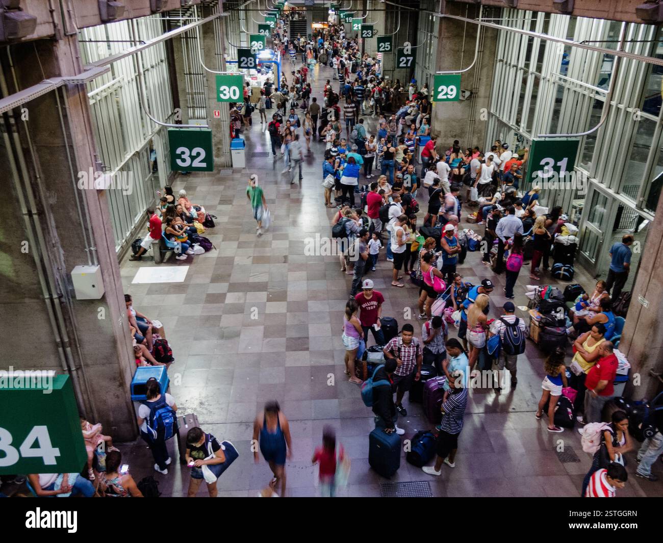 Sao Paulo, Brazil. 1st March, 2014. Heavy movement of passengers on the ...