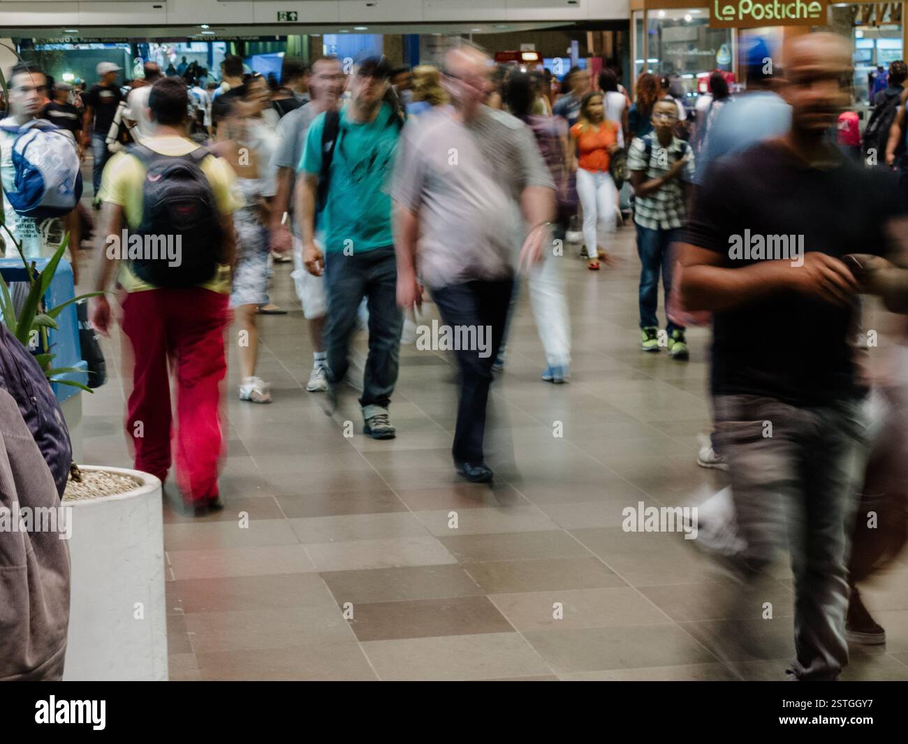 Sao Paulo, Brazil. 1st March, 2014. Heavy movement of people at the ...