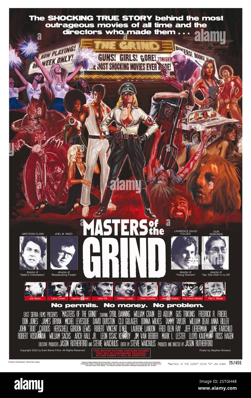 MASTERS OF THE GRIND, US poster, top: Dyanne Thorne (center), Seamus O ...