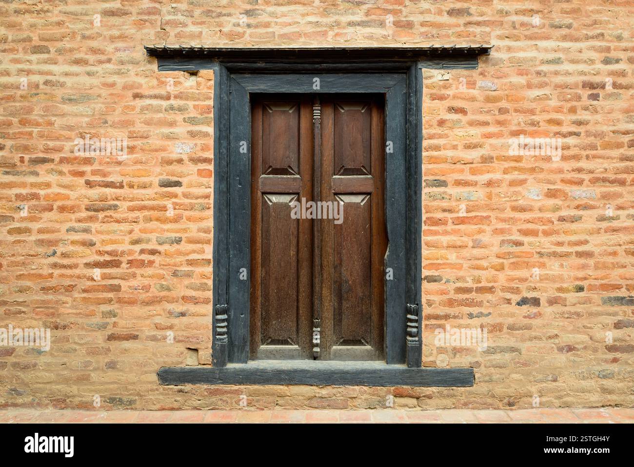 Traditional window in Patan Stock Photo - Alamy