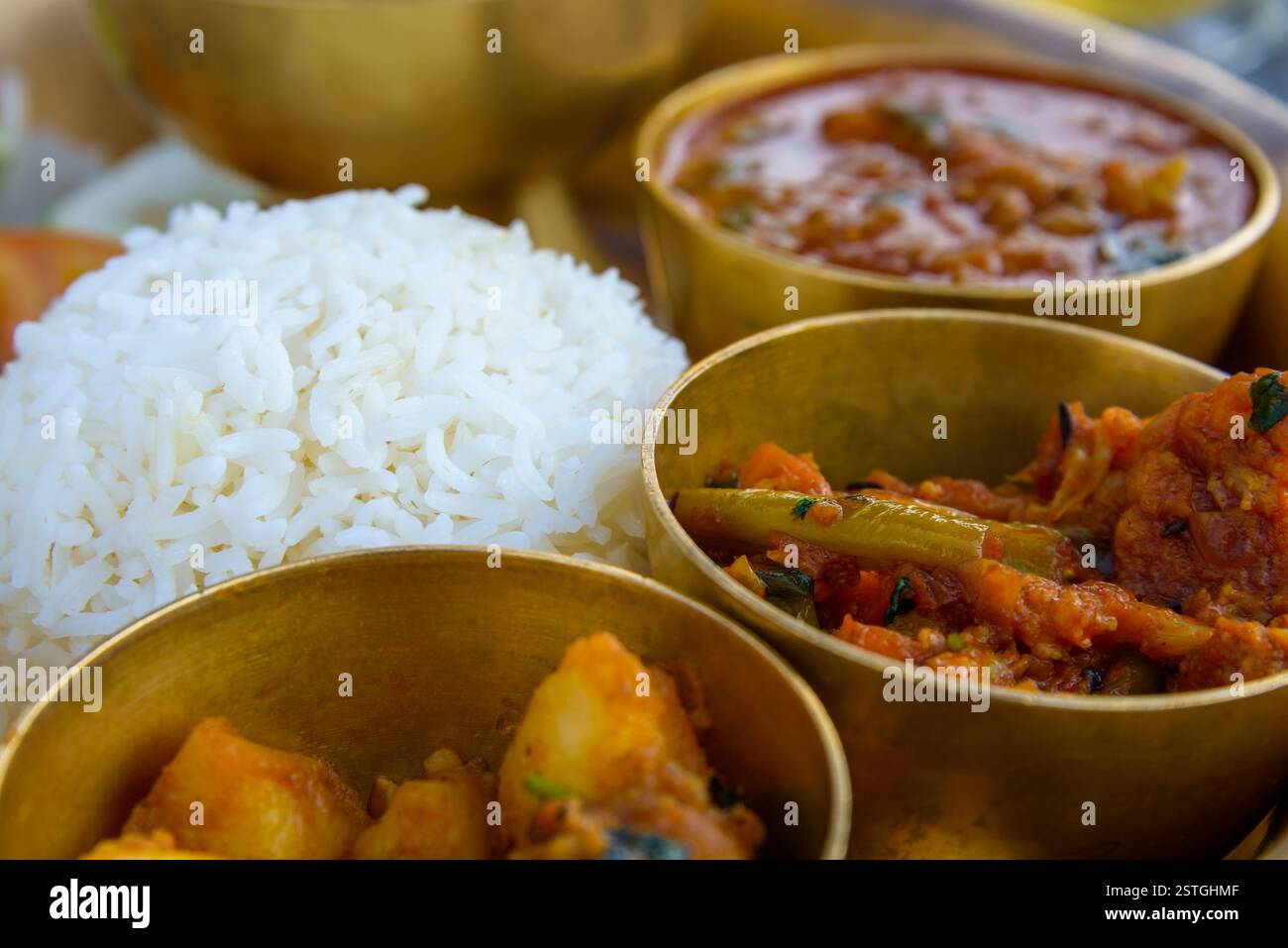 Traditional south asian thali hi-res stock photography and images - Alamy
