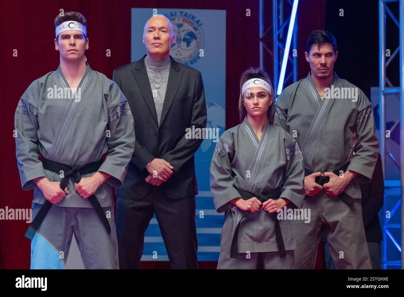 COBRA KAI, from left: Patrick Luwis, Thomas Ian Griffith, Rayna ...