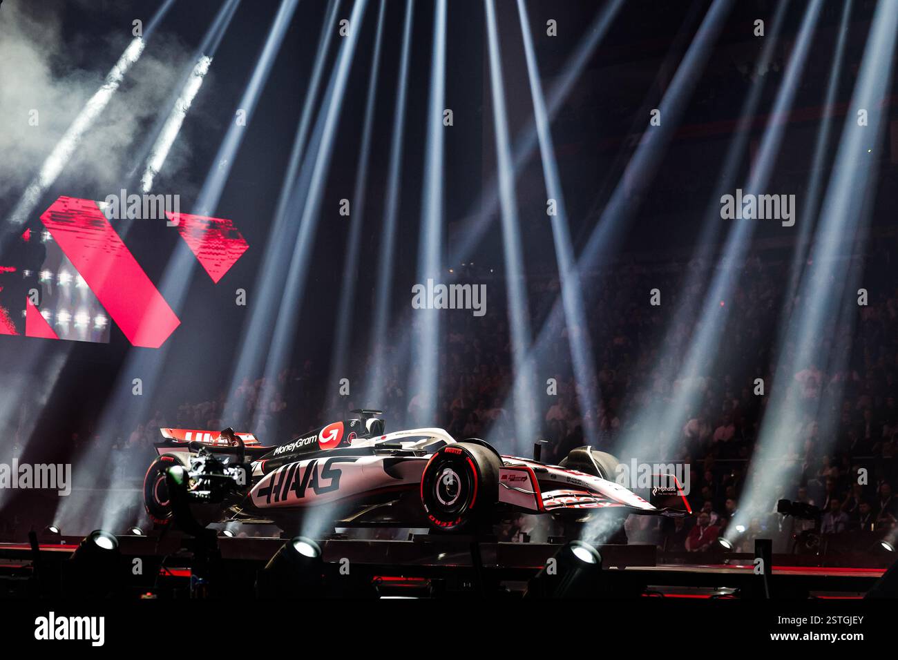 London, Emirats Arabes Unis. 18th Feb, 2025. Haas F1 Team VF-25 livery ...