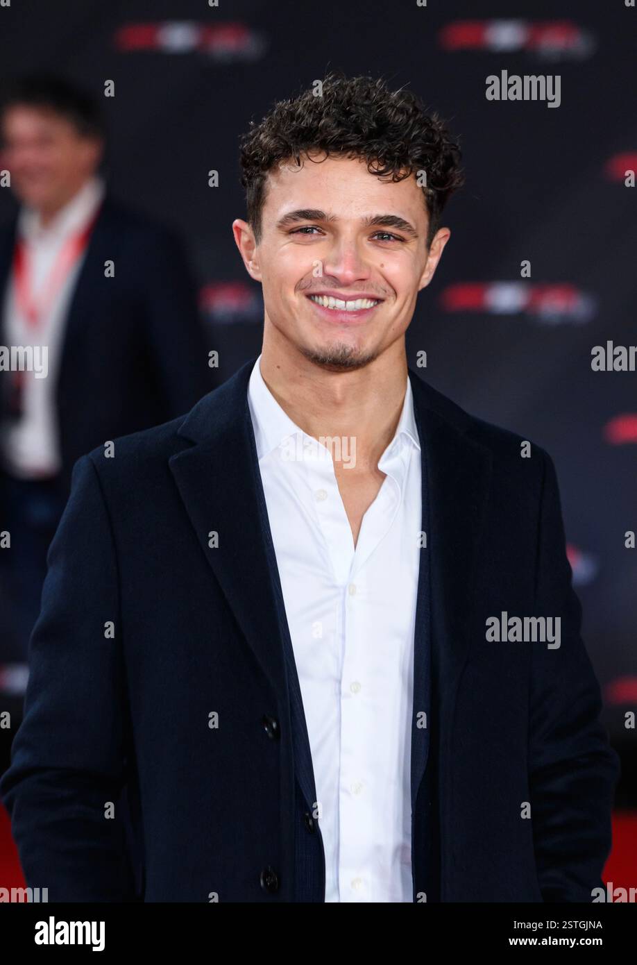 London, UK. February 18th, 2025. Lando Norris arriving at the F1 75 ...