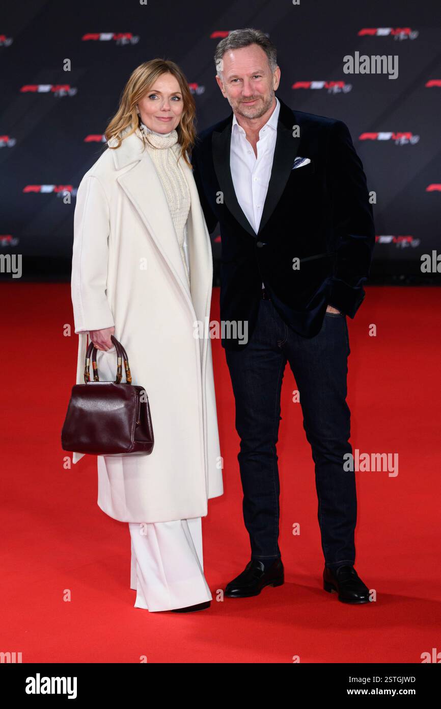 London, UK. February 18th, 2025. Geri Halliwell and Christian Horner ...