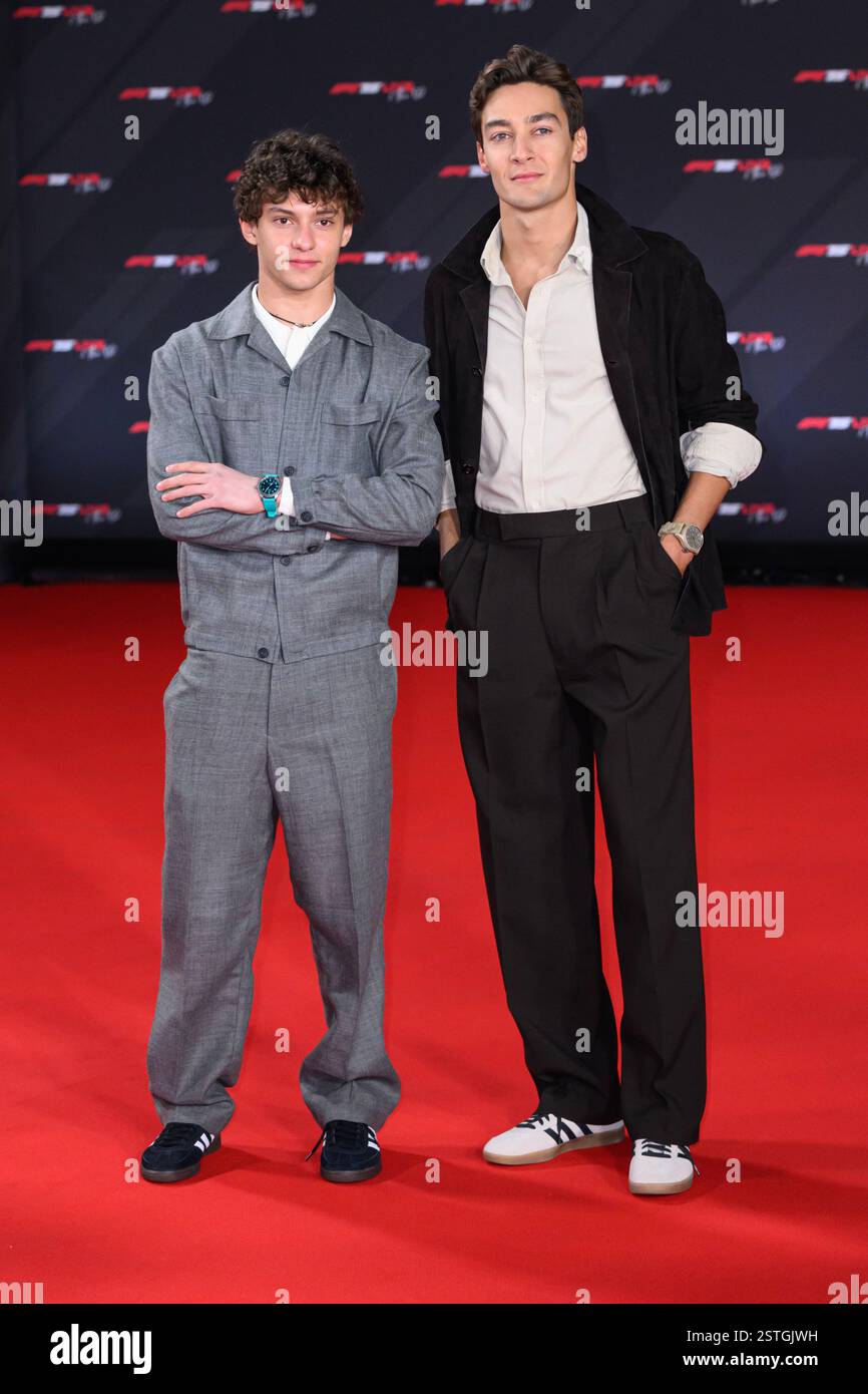 London, UK. February 18th, 2025. Kimi Antonelli and George Russell ...