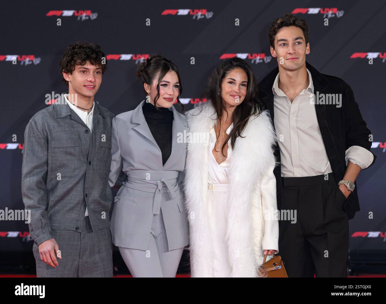 London, UK. February 18th, 2025. Kimi Antonelli, Carmen Montero Mundt ...