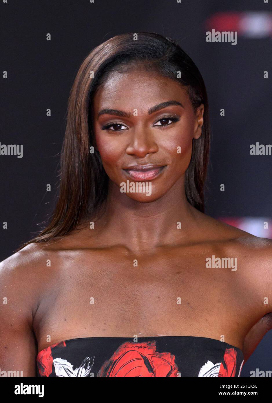 London, UK. February 18th, 2025. Dina Asher-Smith arriving at the F1 75 ...