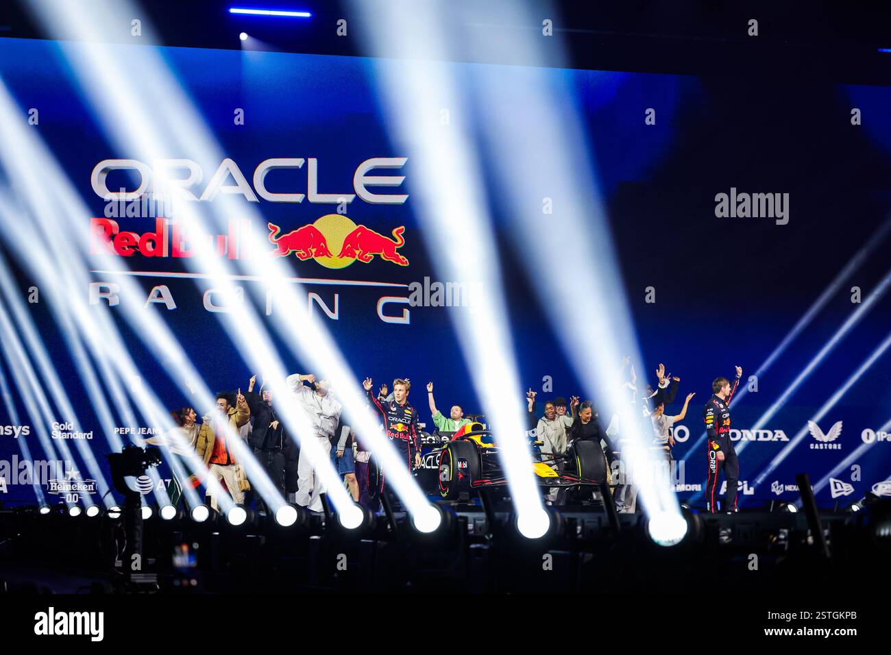 London, Emirats Arabes Unis. 18th Feb, 2025. Red Bull Racing RB21 ...