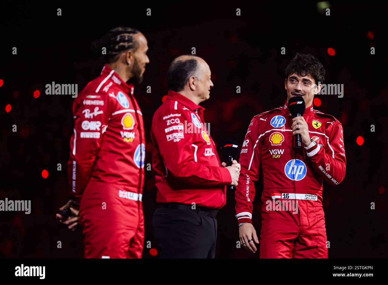 London, Emirats Arabes Unis. 18th Feb, 2025. Scuderia Ferrari SF-25 ...