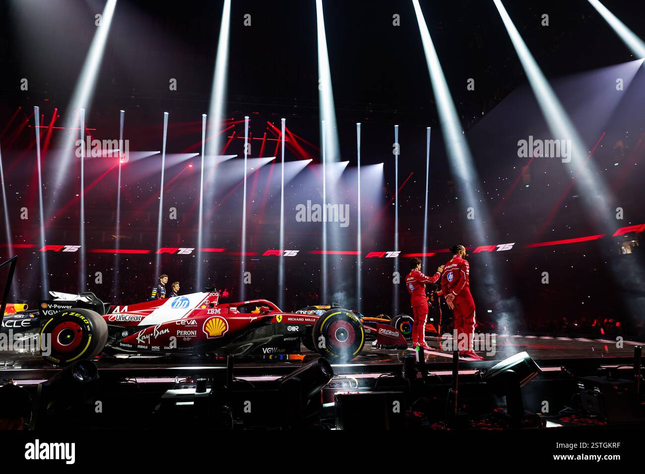 London, Emirats Arabes Unis. 18th Feb, 2025. Scuderia Ferrari SF-25 ...