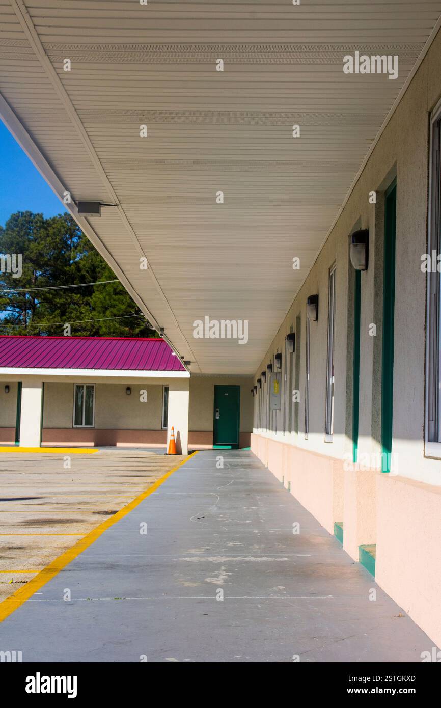 Attractive retro motel offering comfortable lodging for travelers along ...