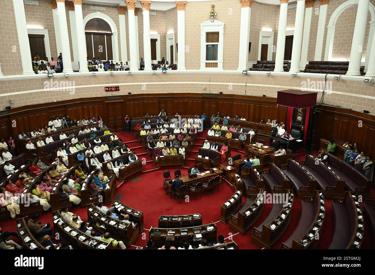 KOLKATA, INDIA - FEBRUARY 18: Empty seats are seen at the West Bengal ...