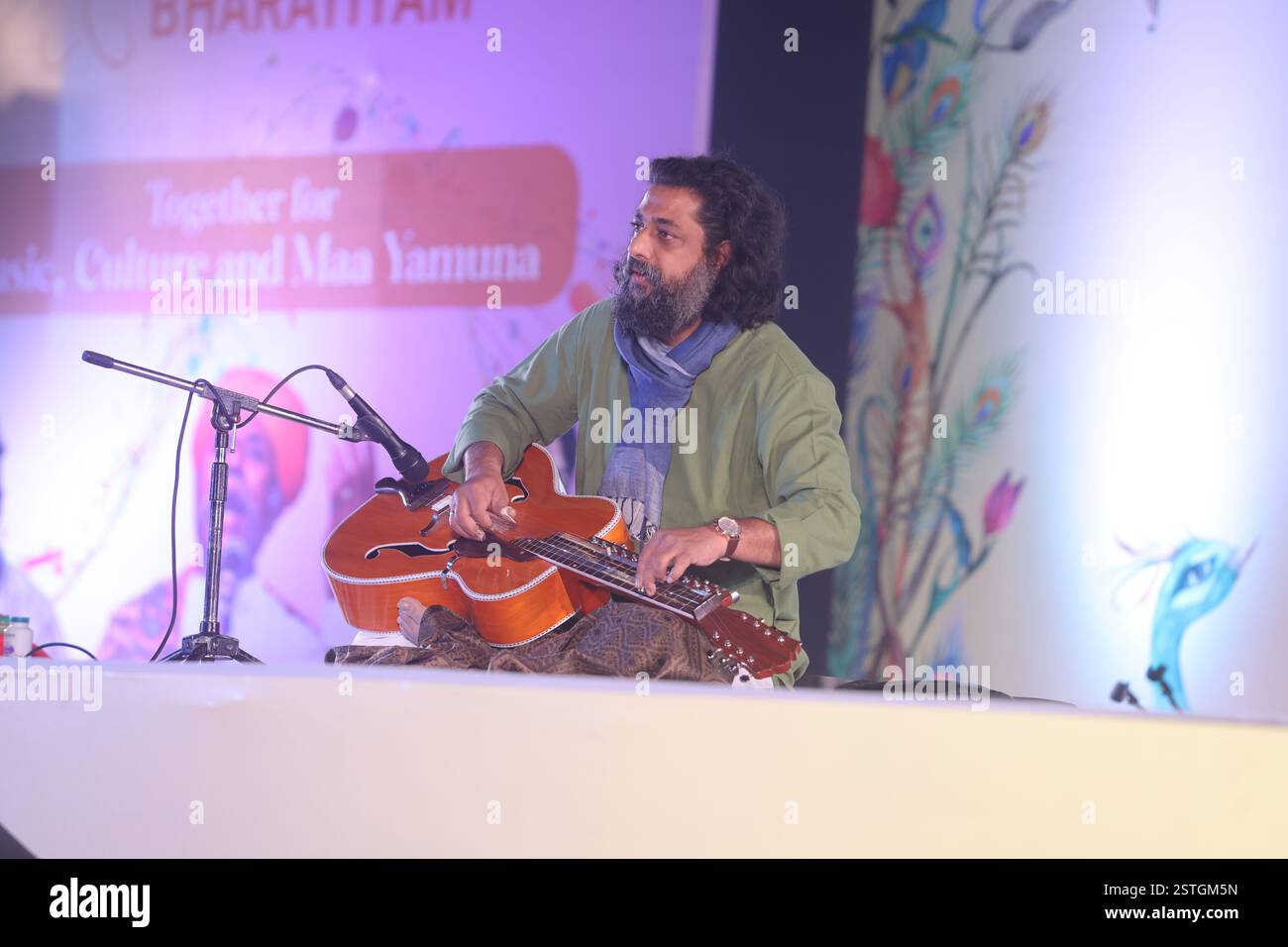 New Delhi, India. 19th Feb, 2025. NEW DELHI, INDIA - JANUARY 17: Guitarist Deepak Kshirsagar ...