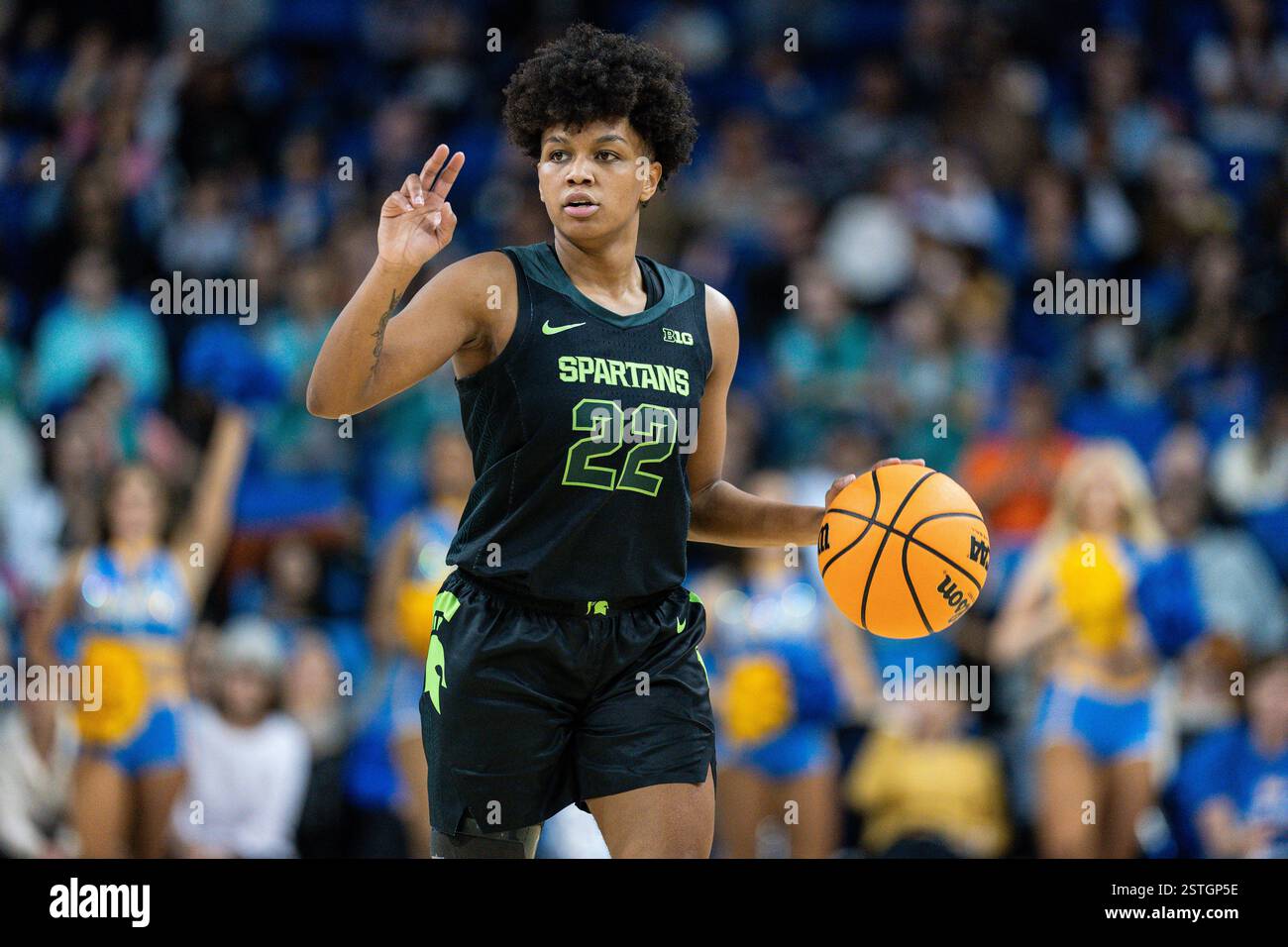 Michigan State Spartans guard Nyla Hampton (22) during a NCAA women’s ...