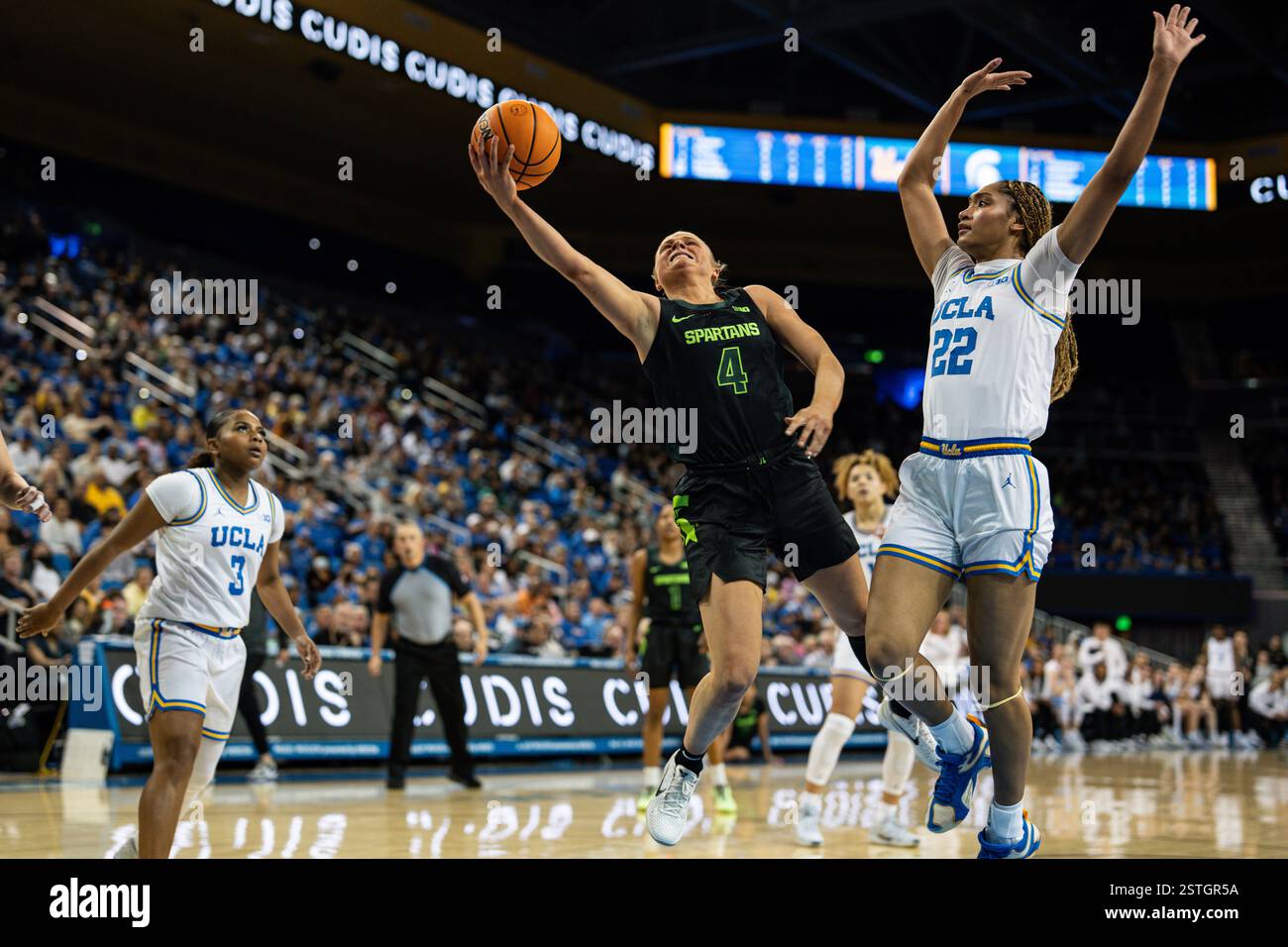 Westwood, United States. 16th Feb, 2025. Michigan State Spartans guard ...