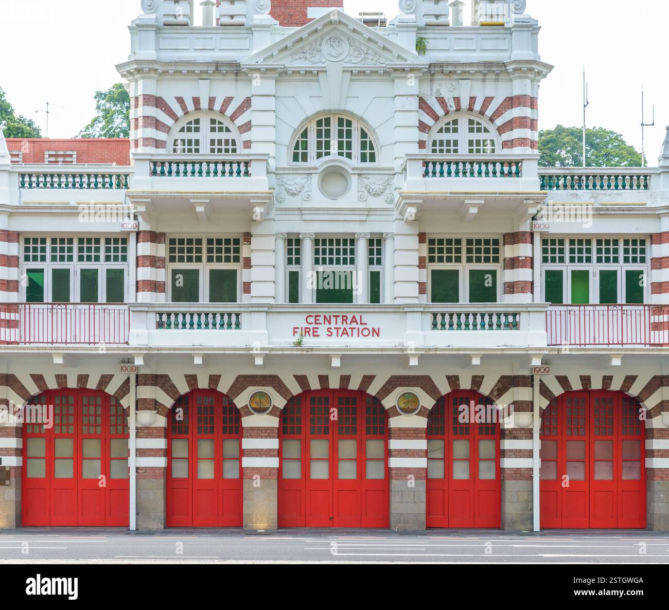 Central fire station, Singapore Stock Photo - Alamy