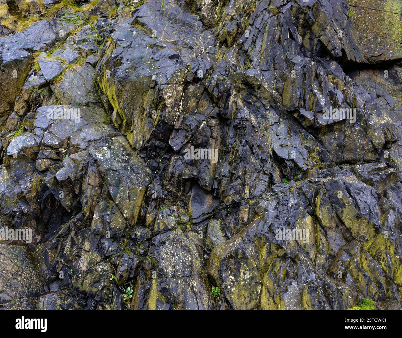 Black rock texture Stock Photo - Alamy