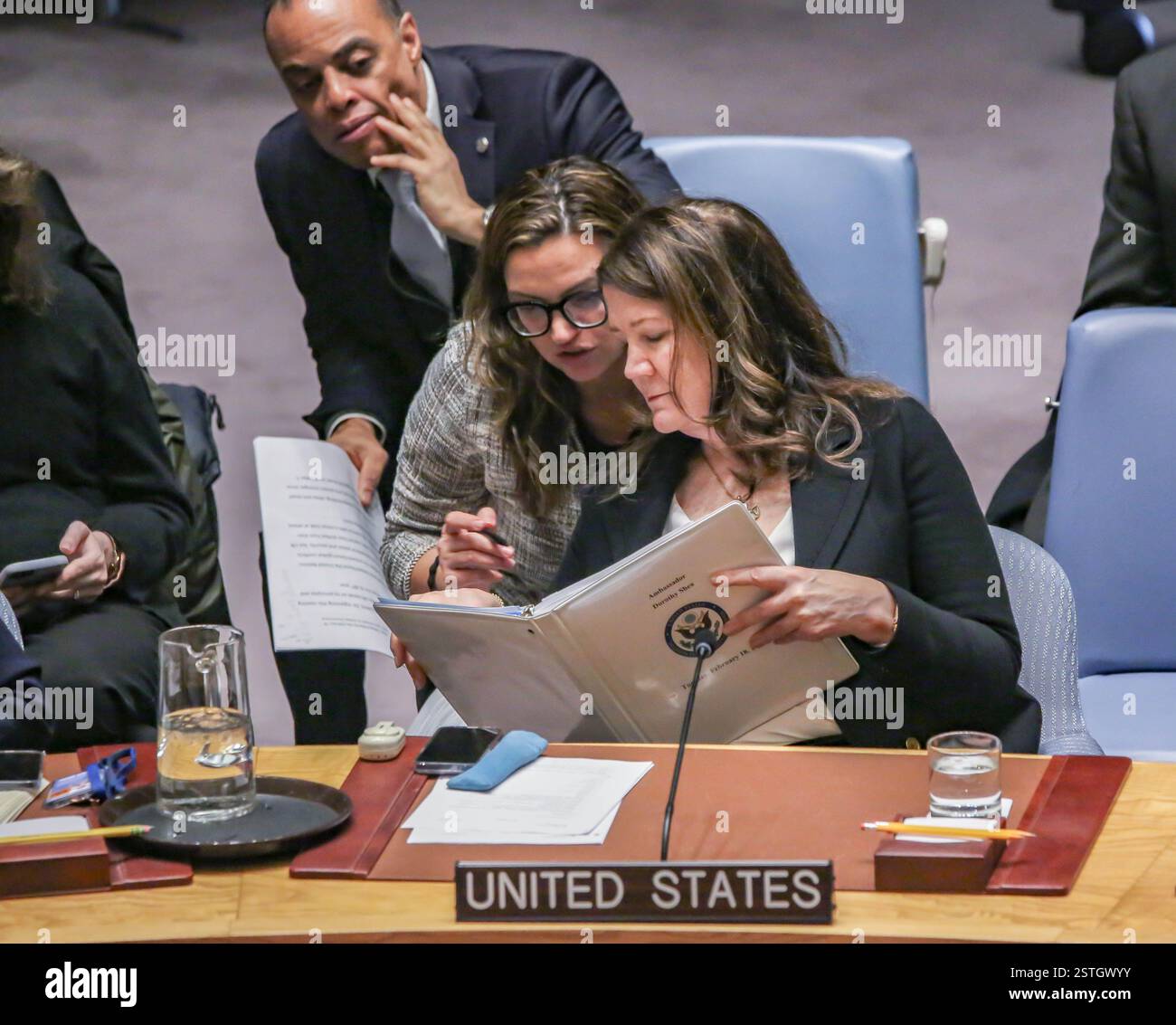 New York, New York, USA. 18th Feb, 2025. Ambassador DOROTHY SHEA ...