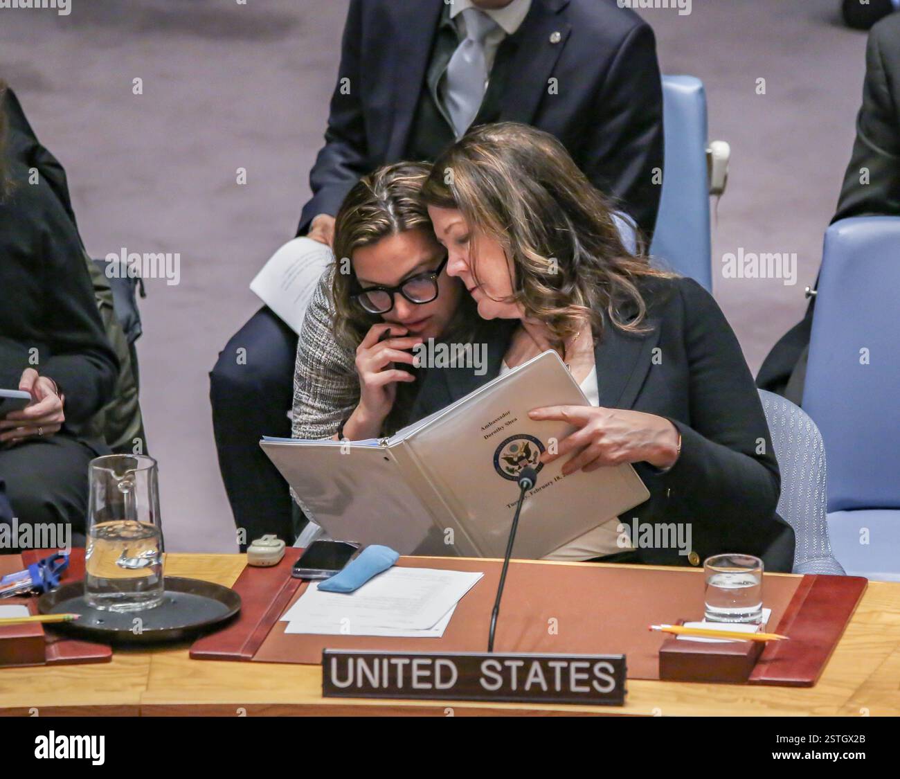 New York, New York, USA. 18th Feb, 2025. Ambassador DOROTHY SHEA ...