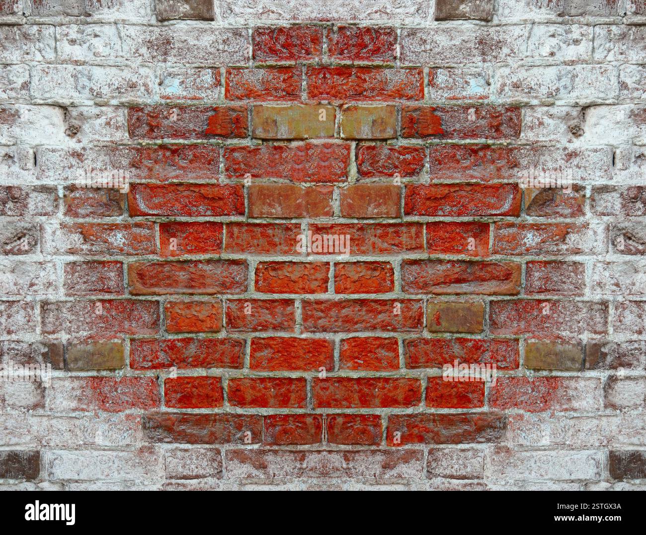 Texture from brick wall covered with salt Stock Photo - Alamy