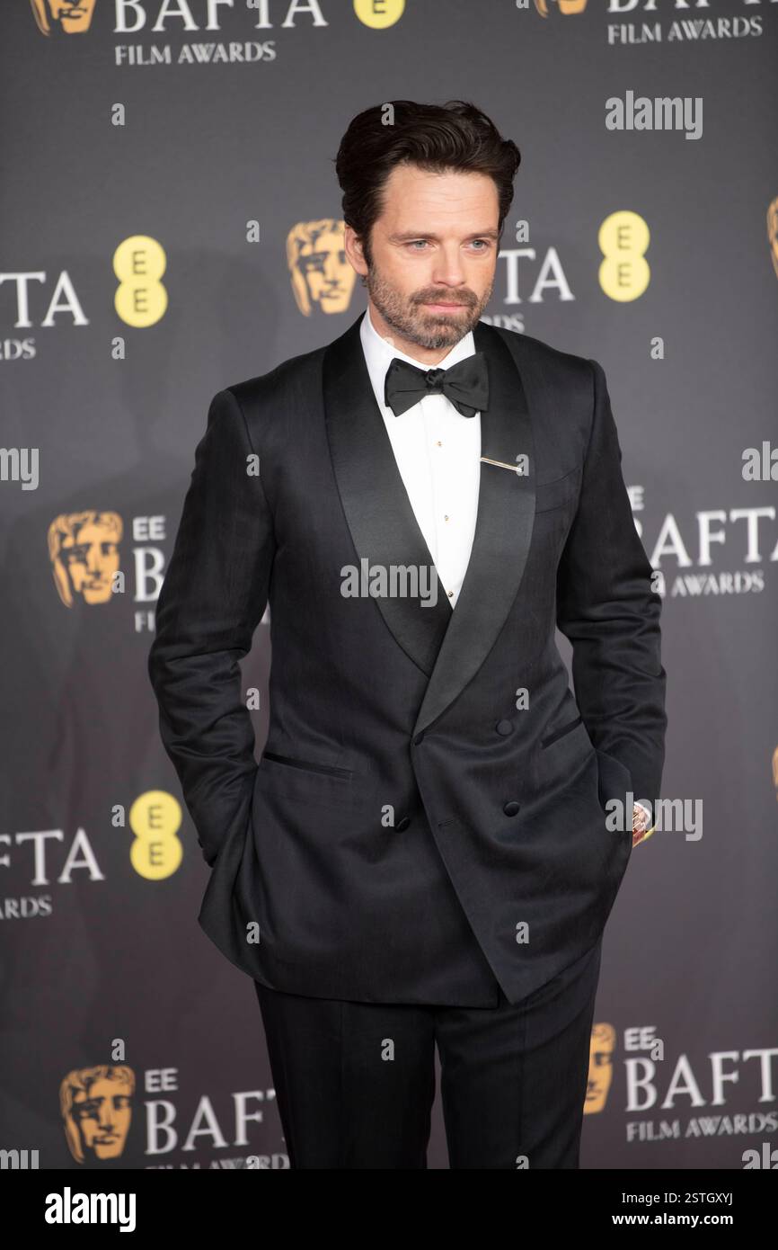 Sebastian Stan at the 78th British Academy Film Awards, Royal Festival ...
